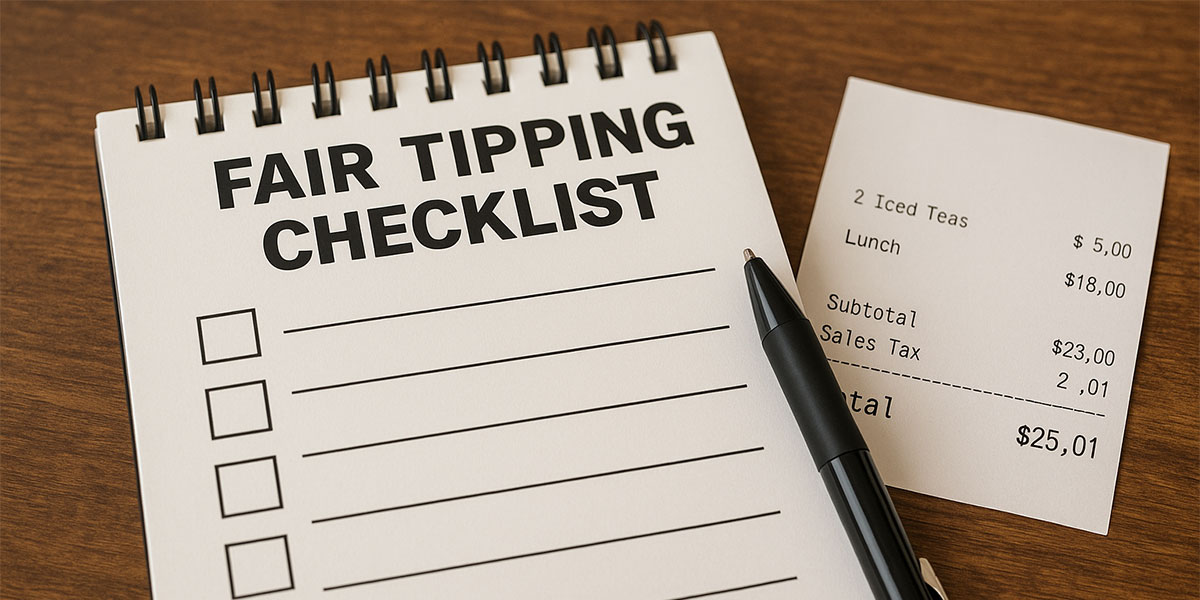 Fair Tipping Checklist & Guide Restaurants Bars